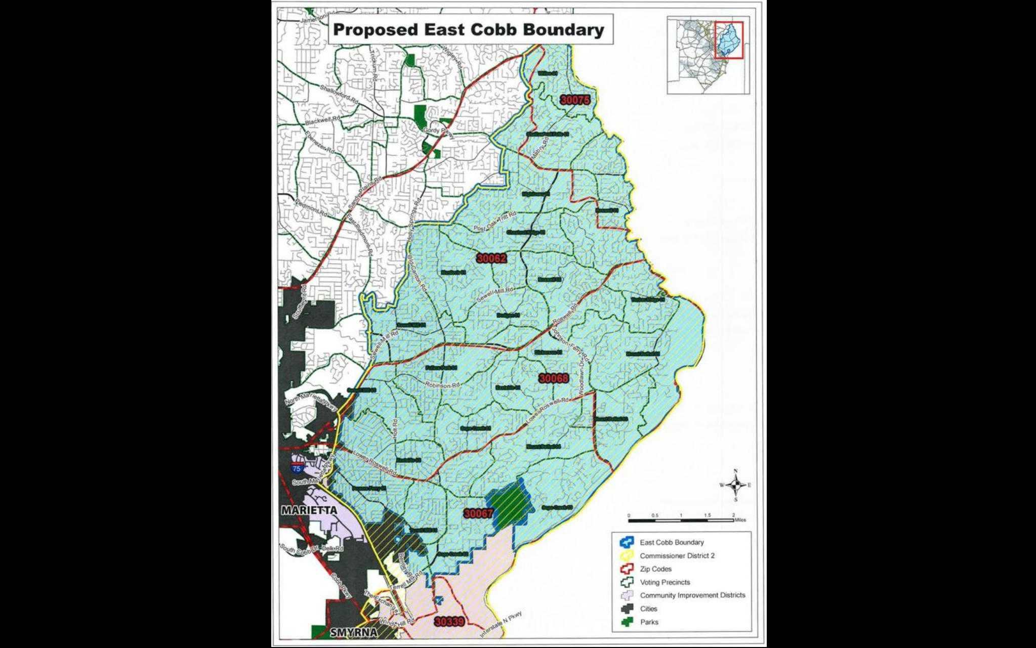 Map Of East Cobb County Ga Zip Code