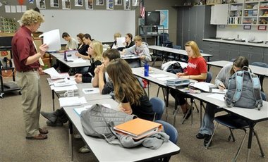 American High School Classroom