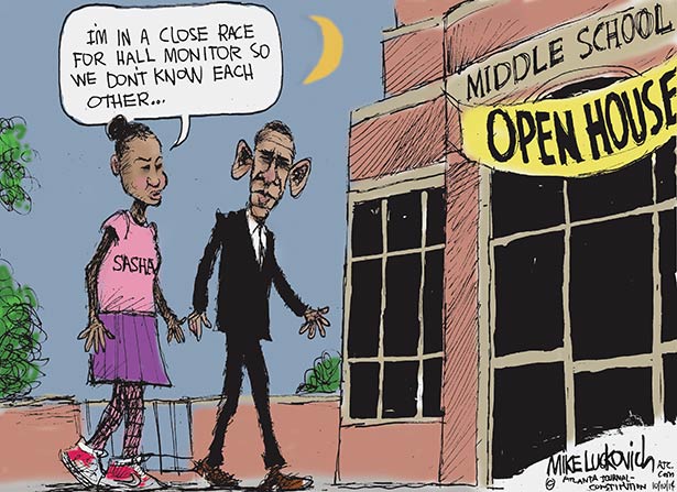 Cartoon Middle School House