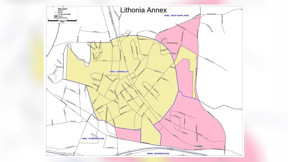 Map Of Lithonia City Limits Georgia Zip Codes | Georgia Zip Code Map