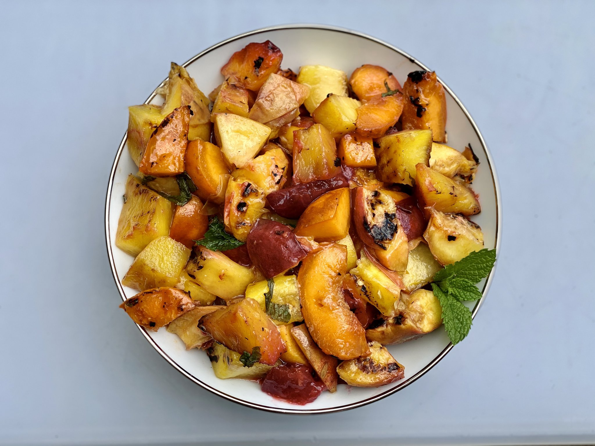Recipe: Charred Summer Fruit Salad