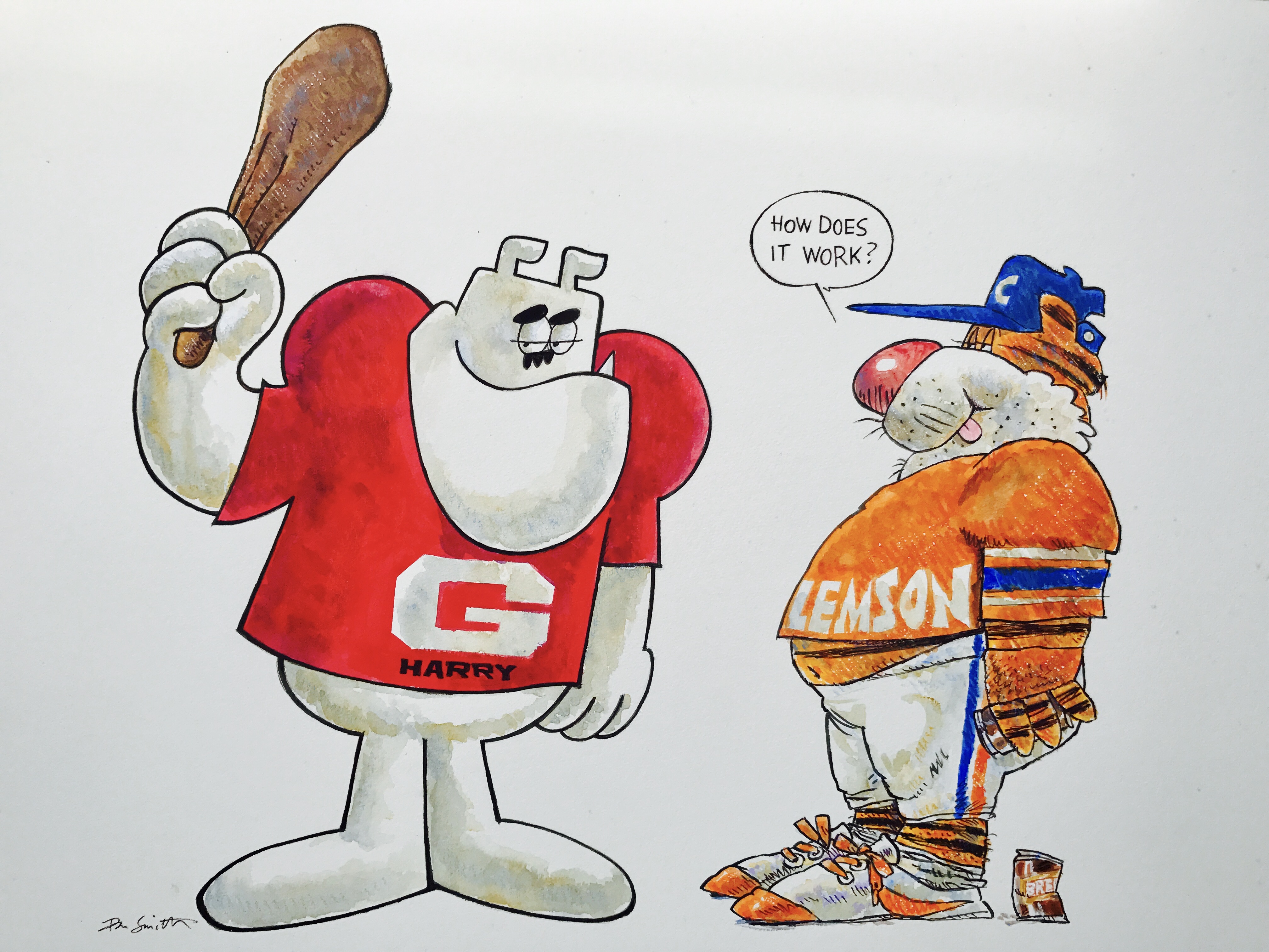 Georgia Florida Football Cartoons