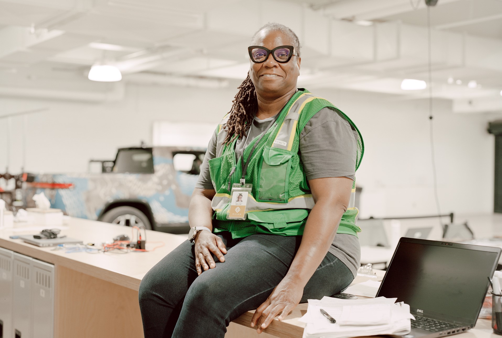 Town where Rivian trucks are normal has advice for Georgia: Buckle up