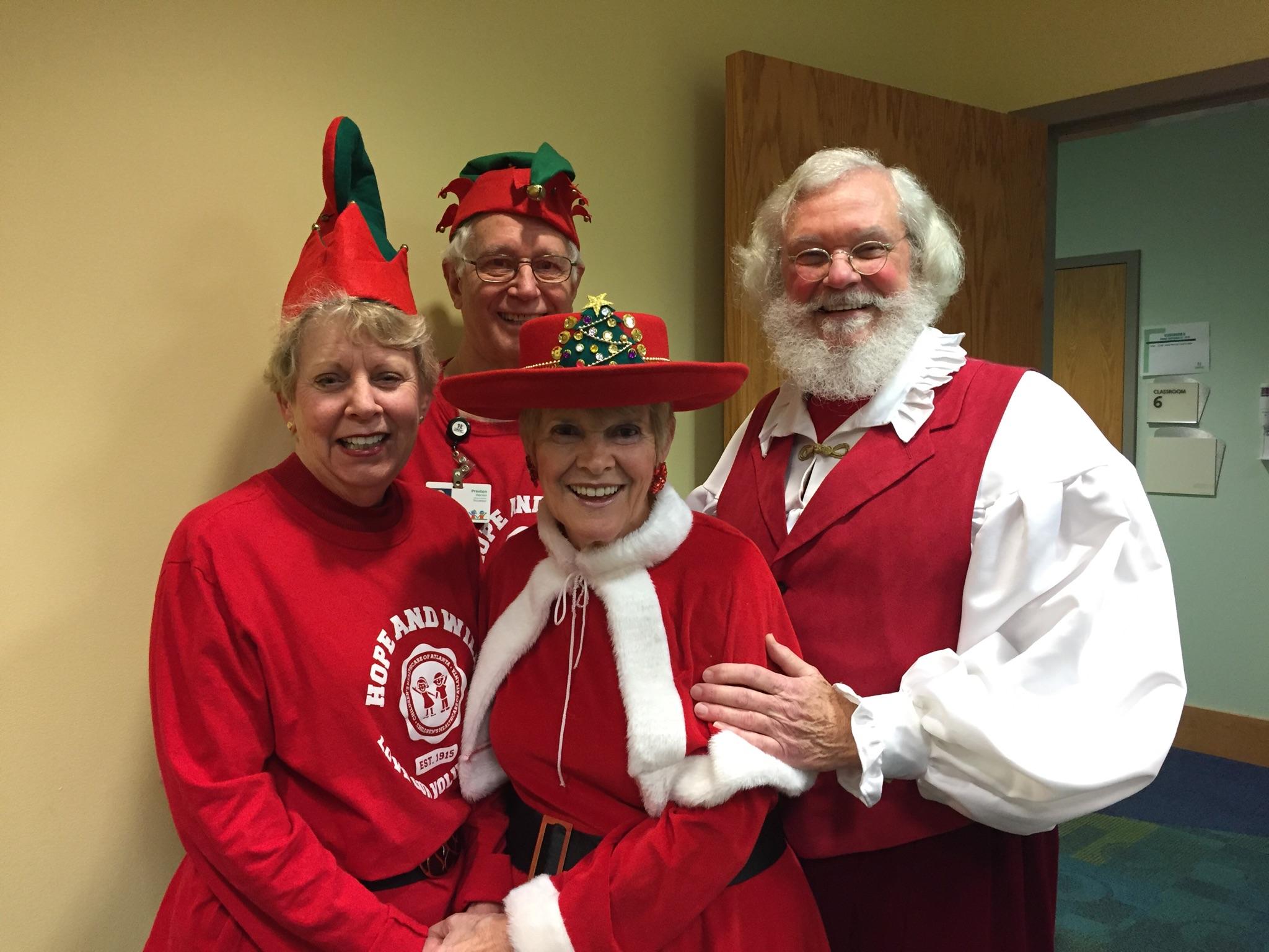 Meet two Santas at Children's Healthcare of Atlanta