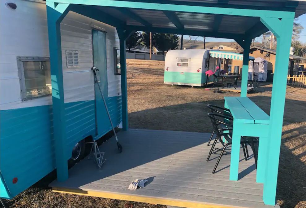 Drive-in theater near Atlanta has cute RV/campers you can rent