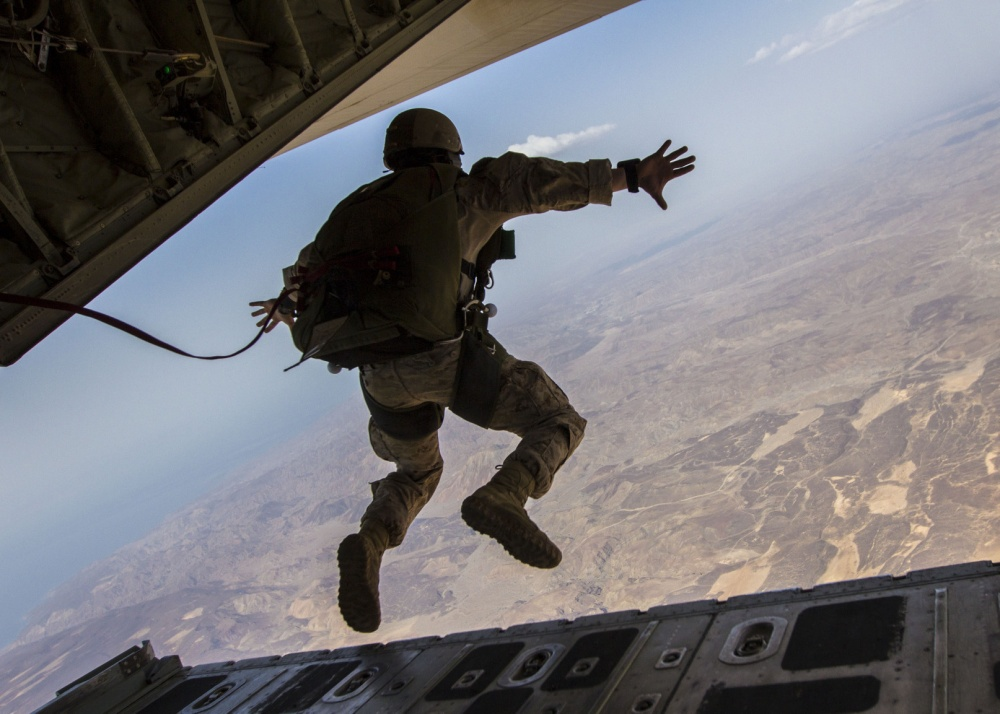 Marine Corps Parachutes U.S MILITARY NAVY / MARINE CORPS GOLD