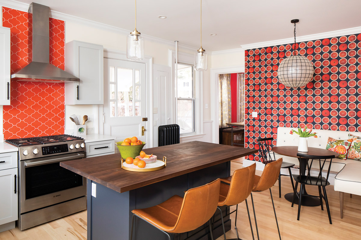 Home design ideas: Working with bold wallpaper in a kitchen - The ...