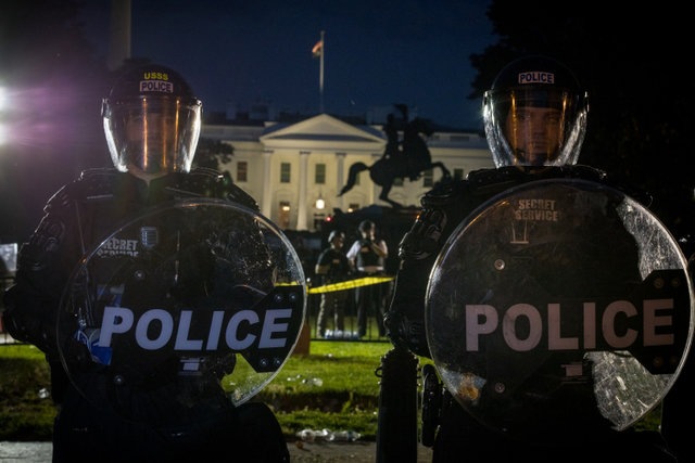 Trump took shelter in White House bunker as protests raged - The Boston ...