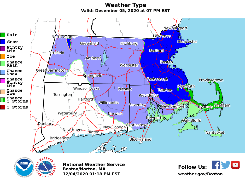 Winter storm warning issued for parts of Mass. ahead of nor’easter ...