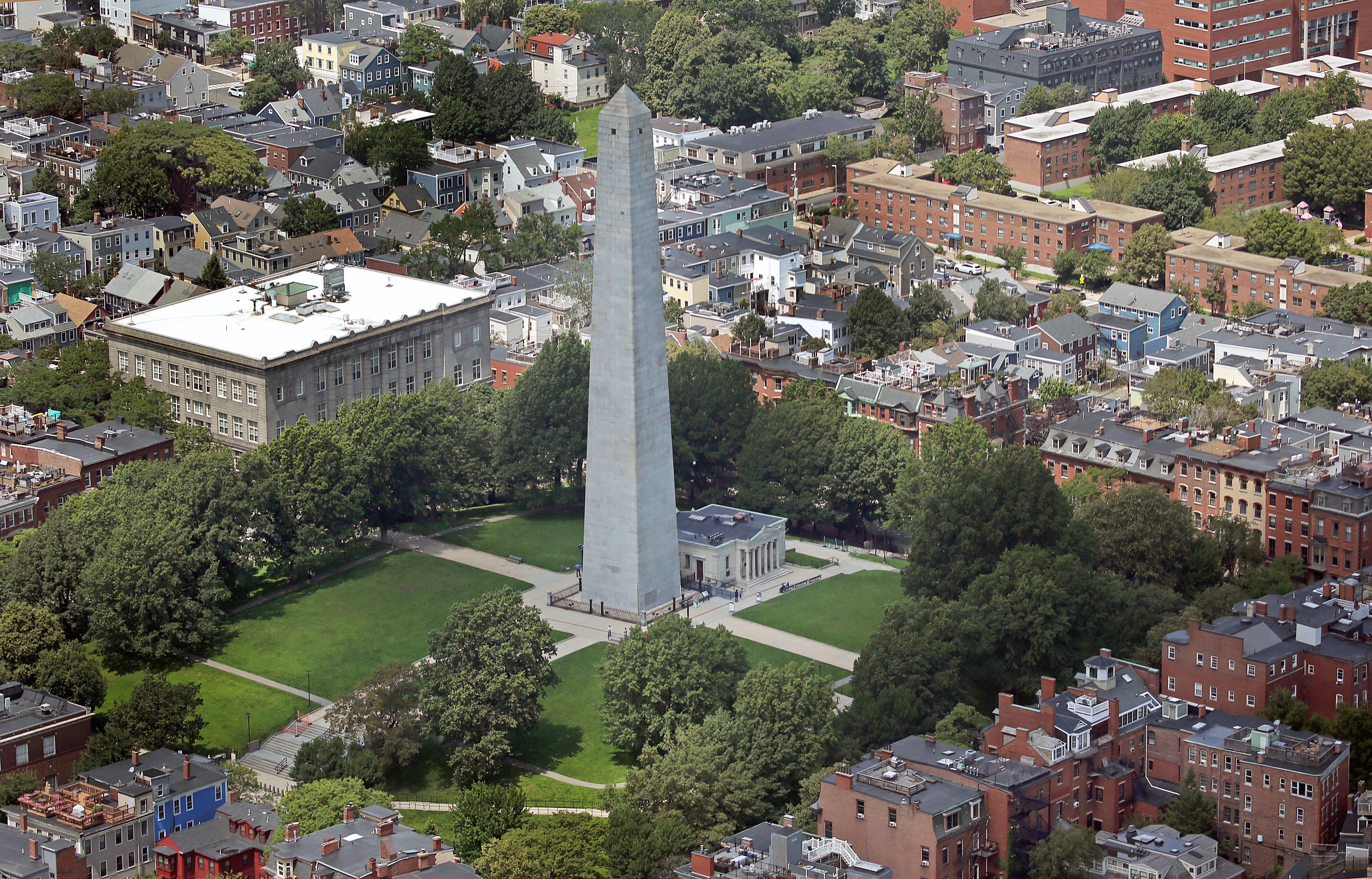 Bunker Hill Monument Aerial