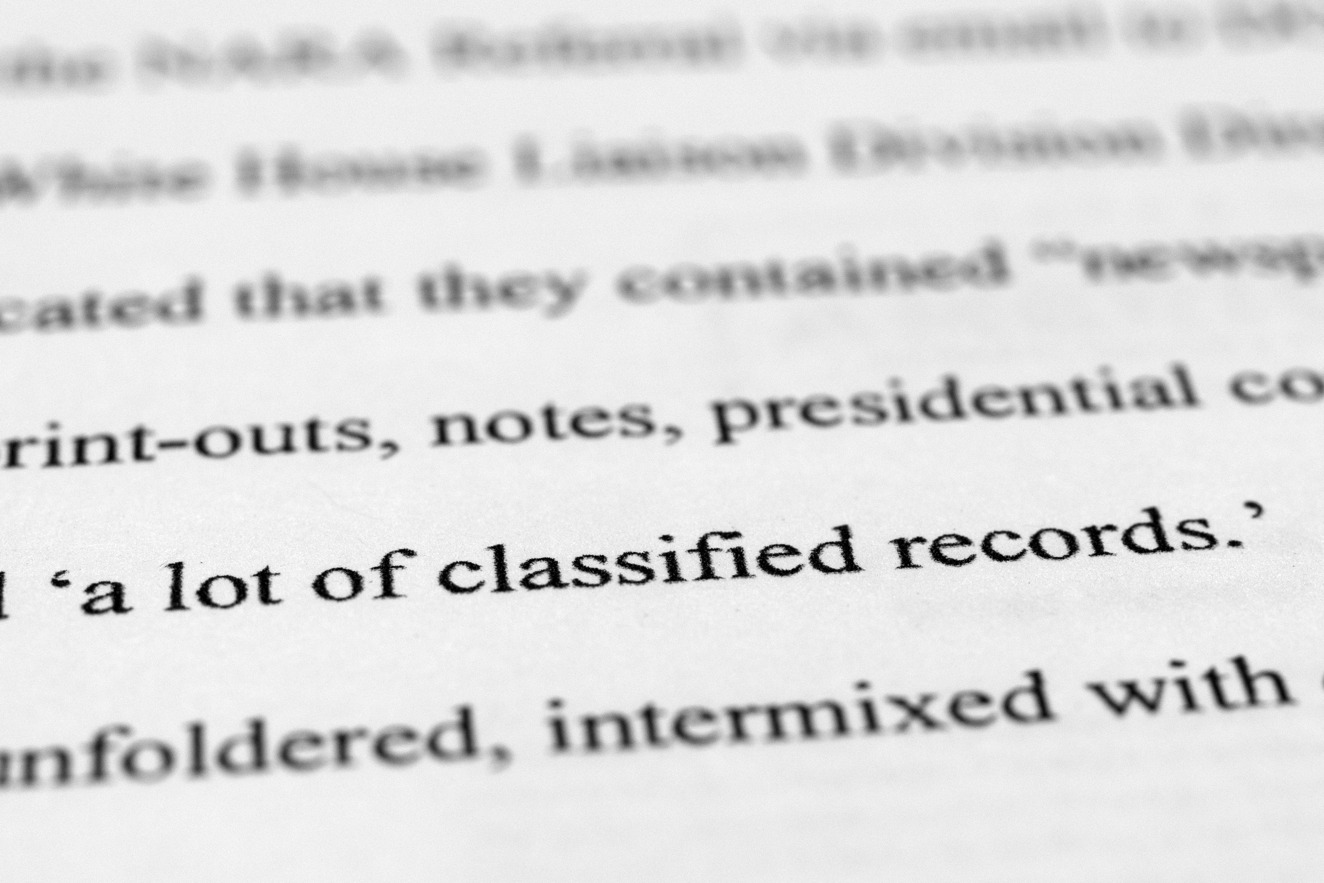 Government Classified Documents