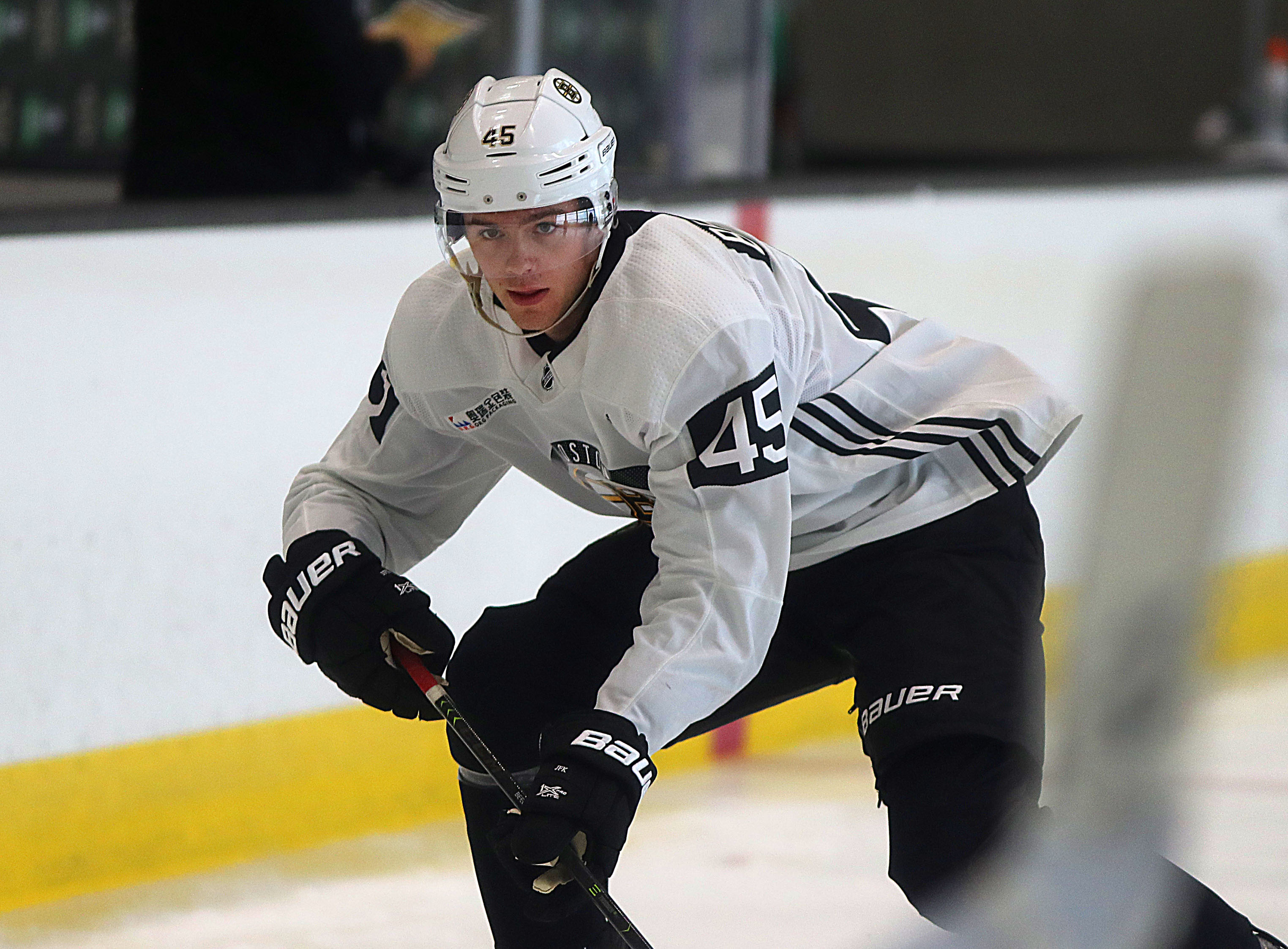 John Beecher joins Bruins development camp after a trying sophomore ...