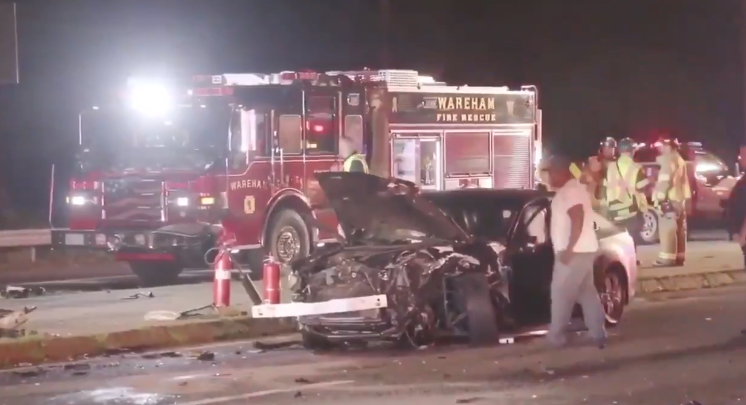 2 people seriously injured after Wareham Fire truck and sedan collide ...