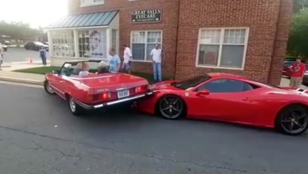 Woman parks Mercedes on top of $300K Ferrari – WDBO
