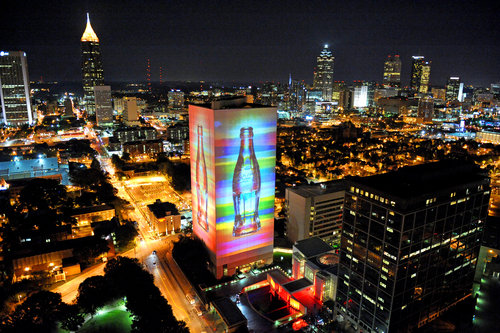 Coke Tower Lights Up For Anniversary – 95.5 WSB