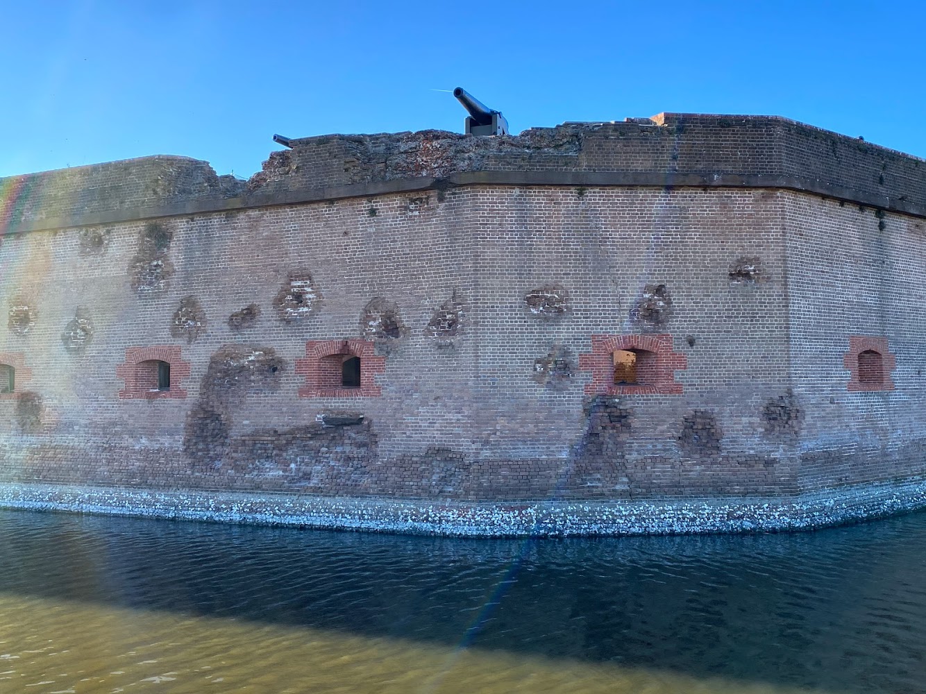 There Are Still Cannon Balls In The Walls Of Fort Pulaski From The ...