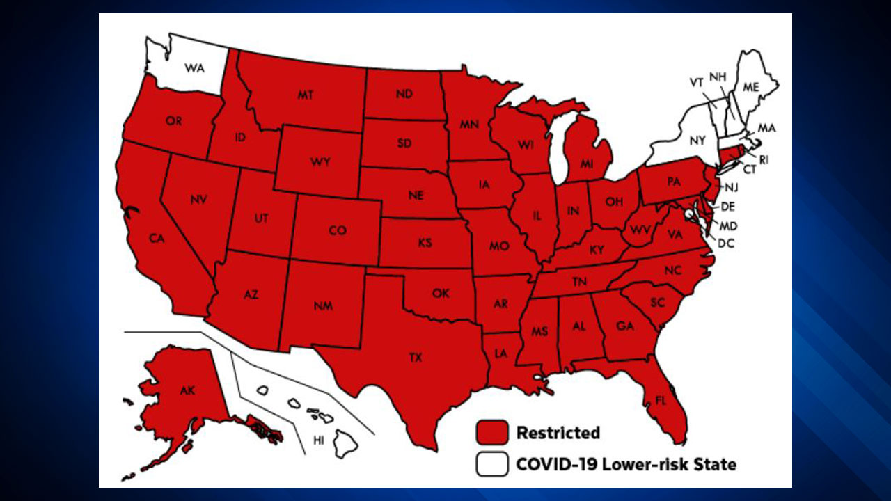 CA added to high-risk state list for Massachusetts' travel order ...