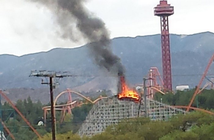 Famous Six Flags roller coaster goes up in flames – WDBO