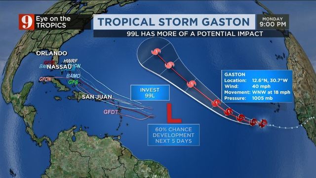 Tropical Storm Gaston forms in the Atlantic – WDBO