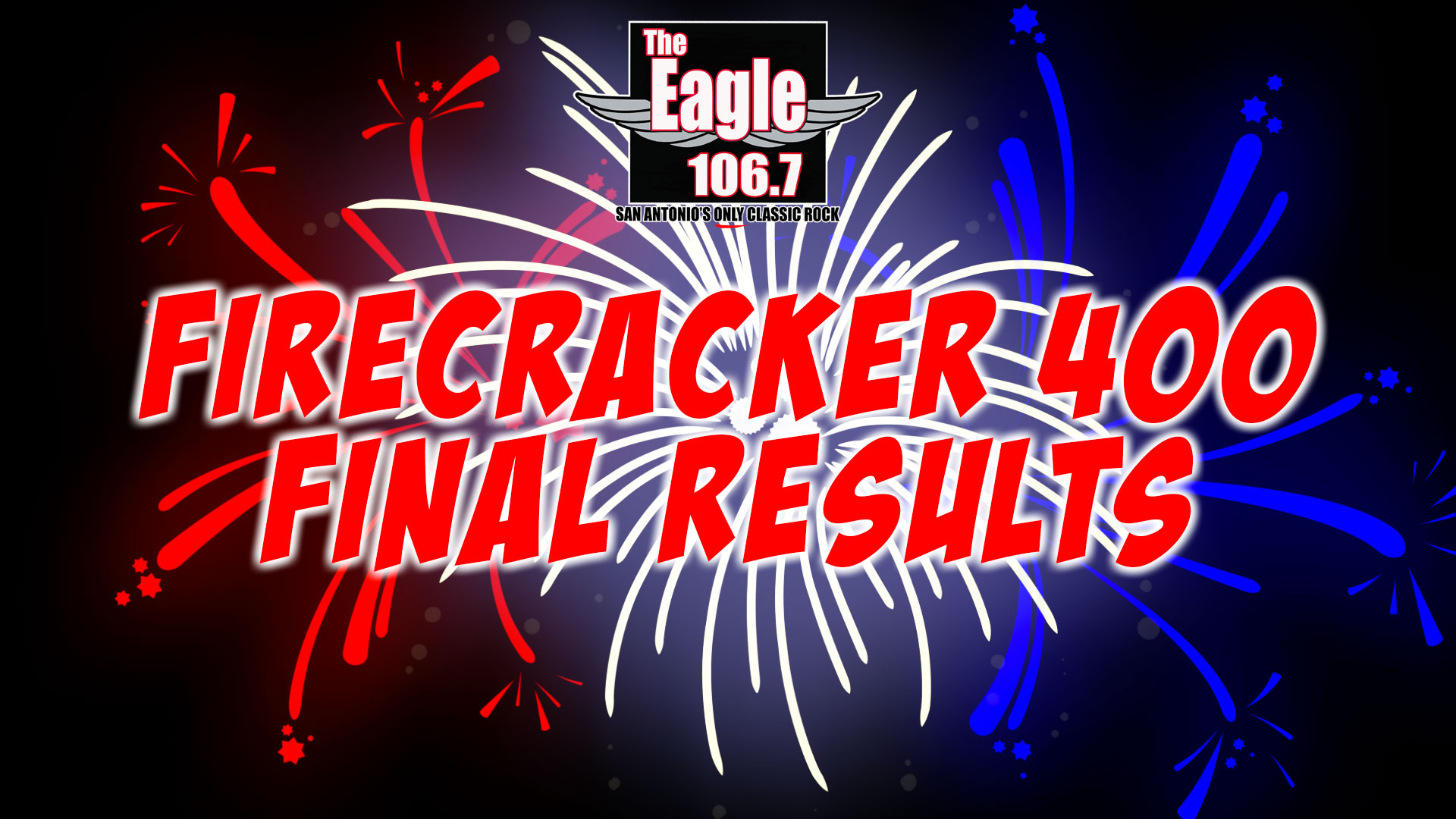 Firecracker 400 Final Results – 106.7 The Eagle