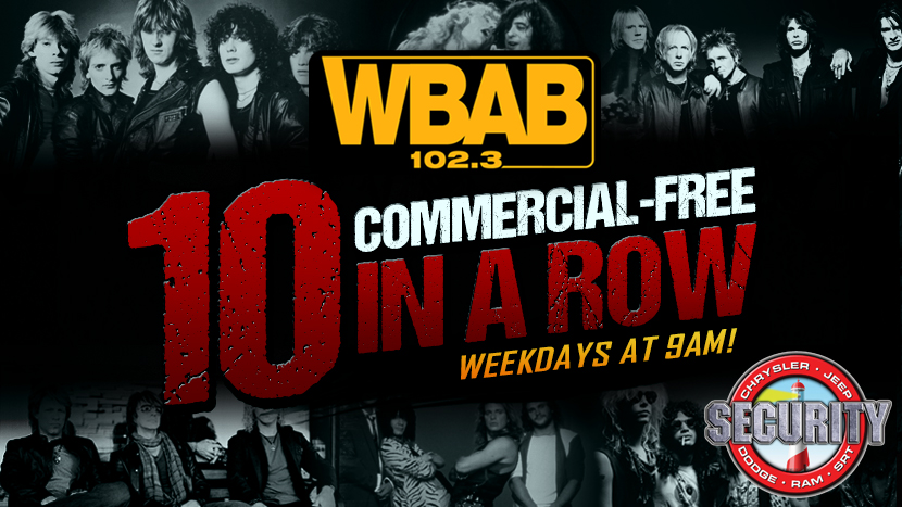 WBAB 10 In A Row Commercial-Free – 102.3 WBAB