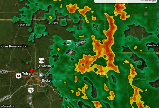 Rainfall expected in the Tulsa area through Sunday morning – 102.3 KRMG