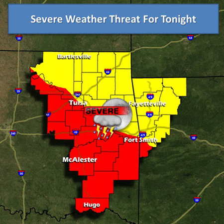 Rain, storms possible in Tulsa Monday and Tuesday – 102.3 KRMG