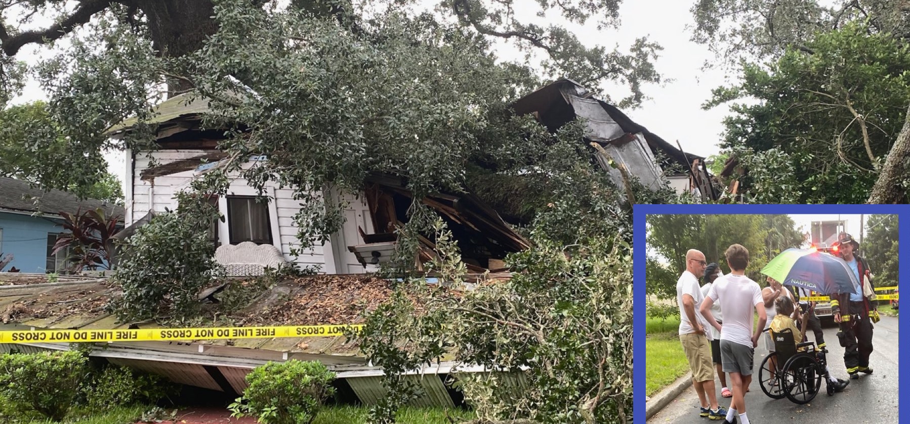 Orlando firefighters rescue 99-year-old woman unscathed after tree ...