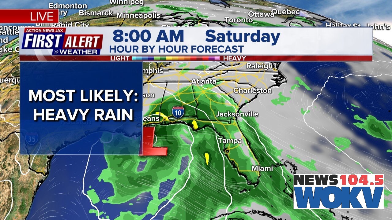 More rain bands, potential tropical downpours for long holiday weekend ...