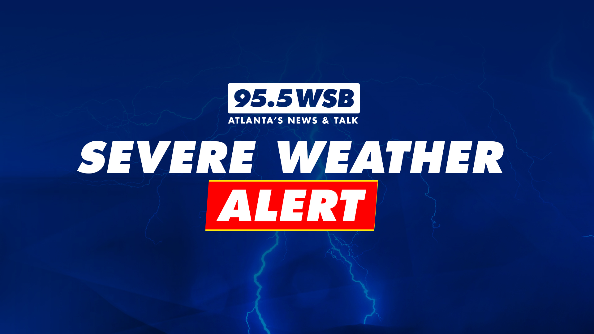 Severe storms moving through parts of metro – 95.5 WSB