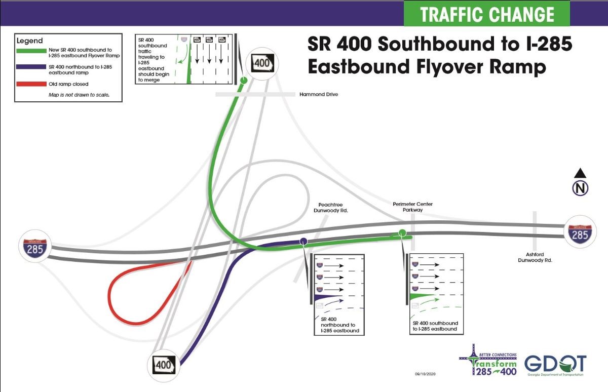 New flyover ramp at Ga. 400-285 interchange opens