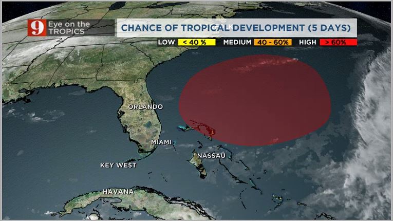 Chance for a named tropical system grows to 70%, outcome still the same ...