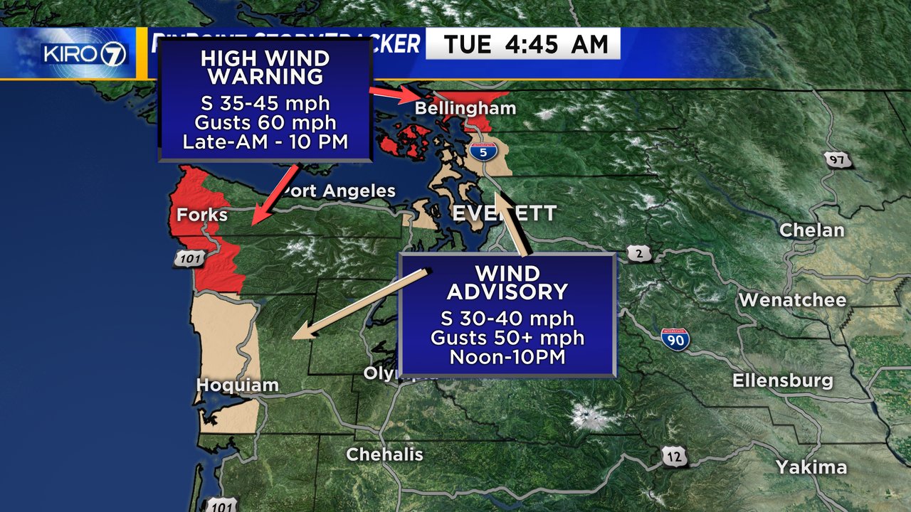 Wind calms down, showers to taper off; mountain snow continues ...