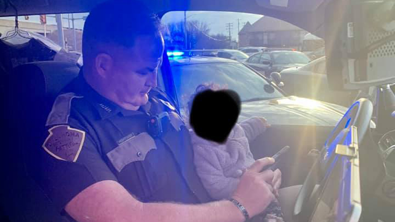 Oklahoma trooper comforts suspect’s 2-year-old daughter after chase ...