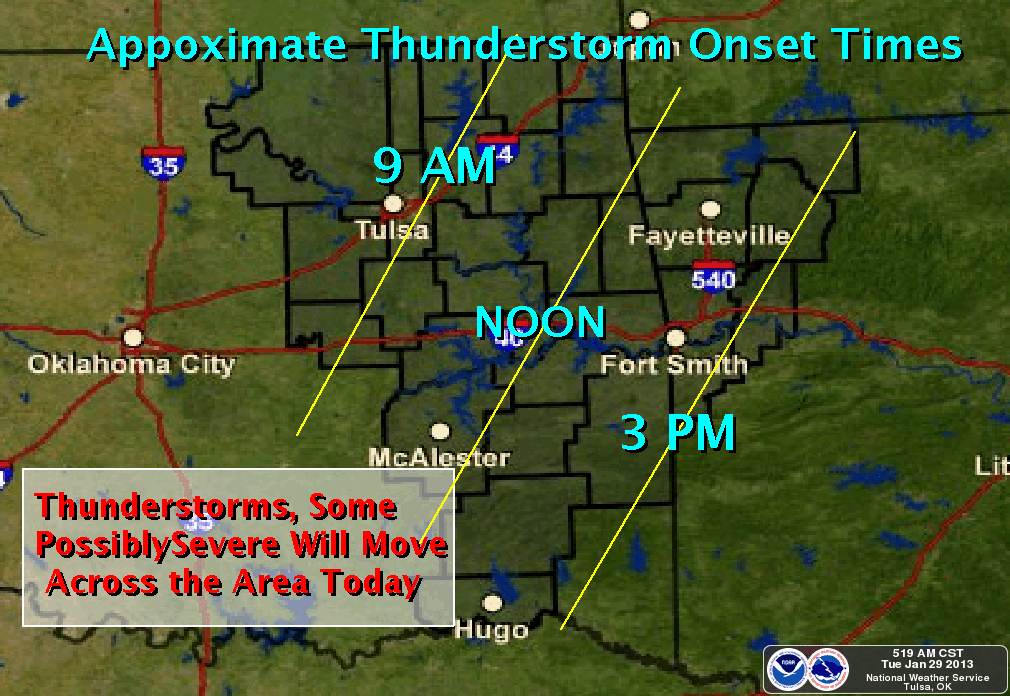 Severe Weather moving through Tulsa today – 102.3 KRMG