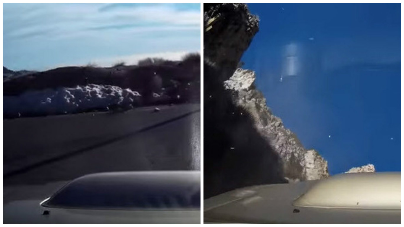 Terrifying dashcam video shows speeding car roll off cliff – WDBO