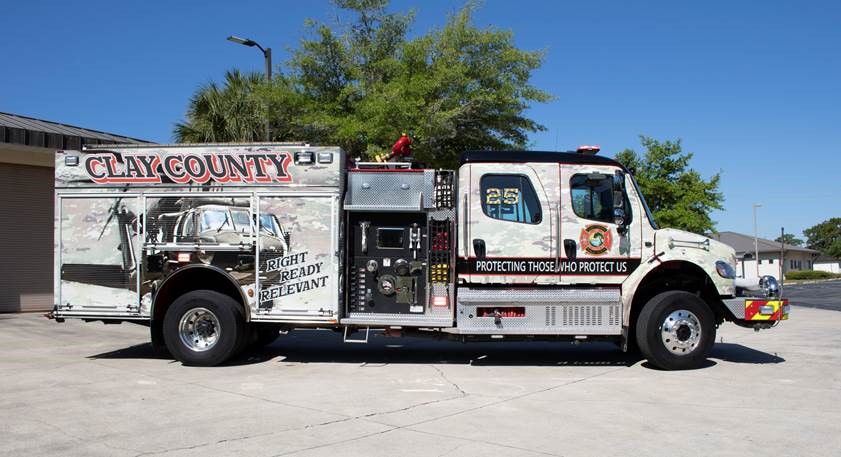 Clay County Fire Rescue unveils new fire engine to honor the Florida ...