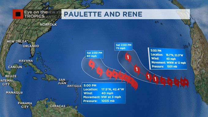 Eye on the tropics: Tropical Storm Rene forms in Atlantic, forecast to ...