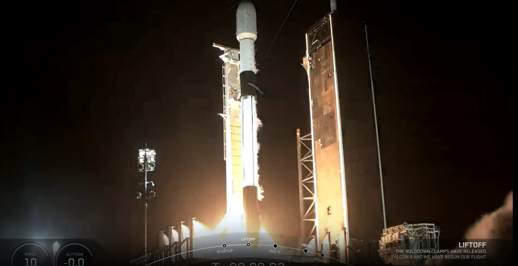 Falcon Xx Rocket Lift Off