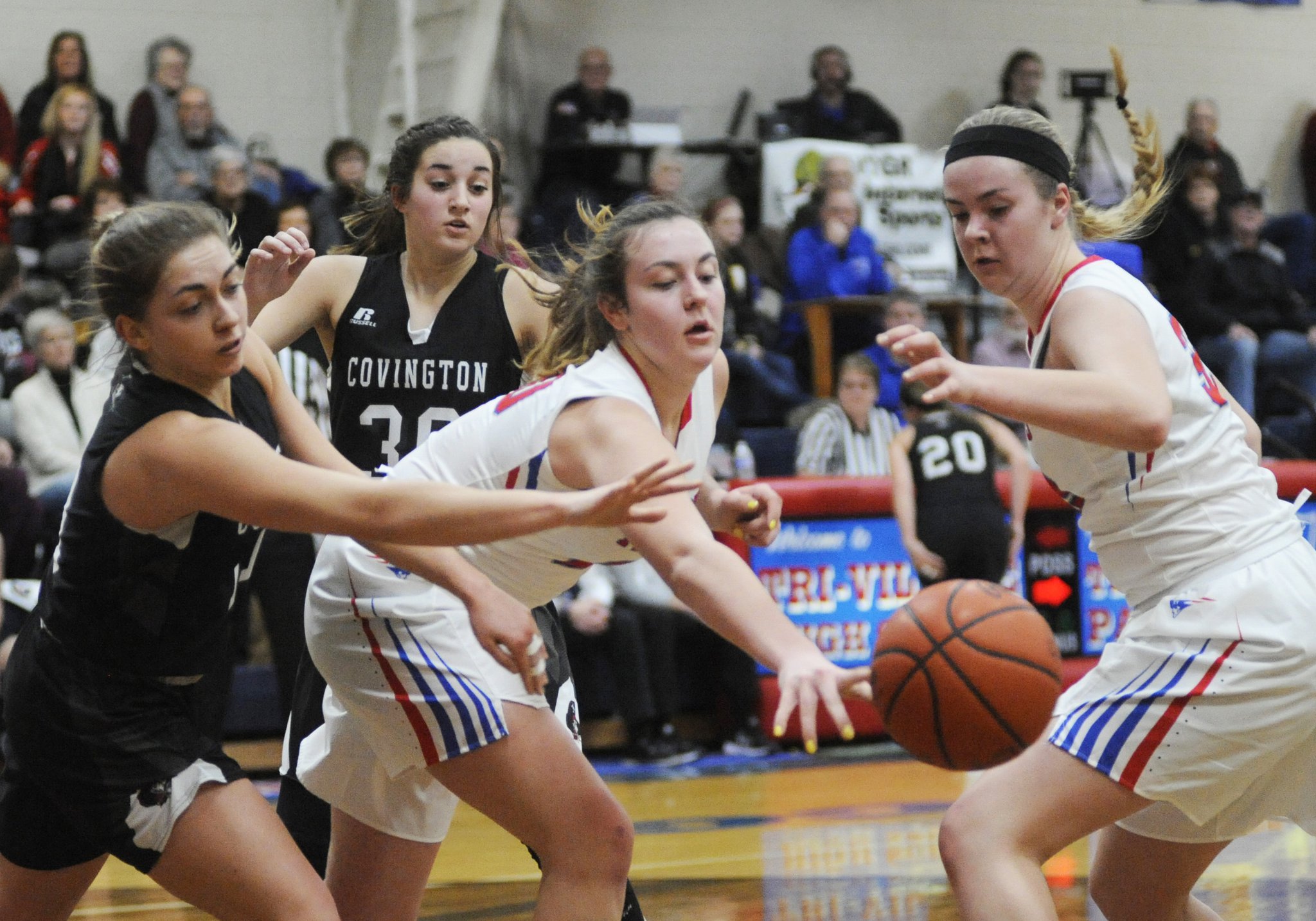 CCC girls hoop: Tri-Village defeats Covington