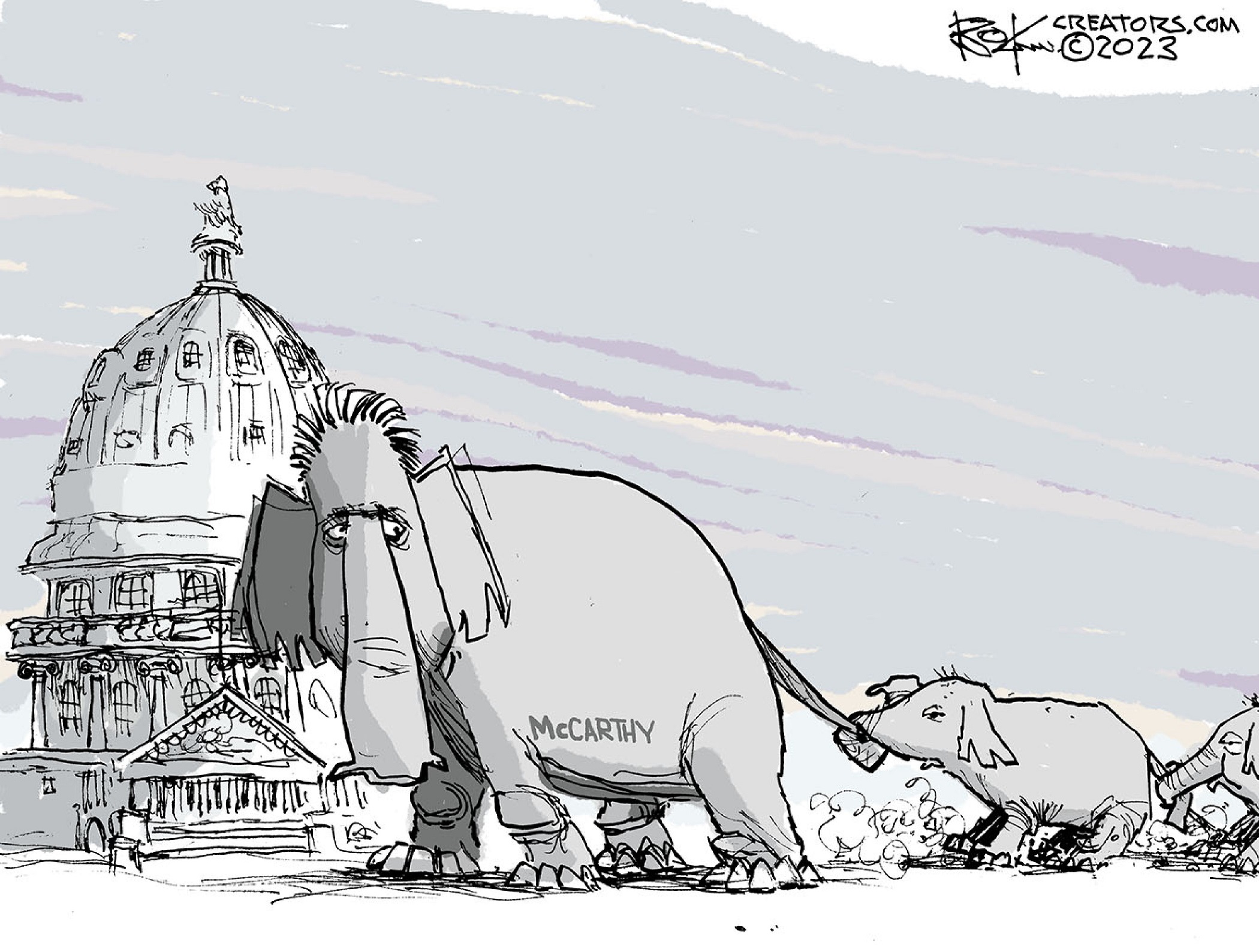 Mccarthyism Political Cartoons Elephant