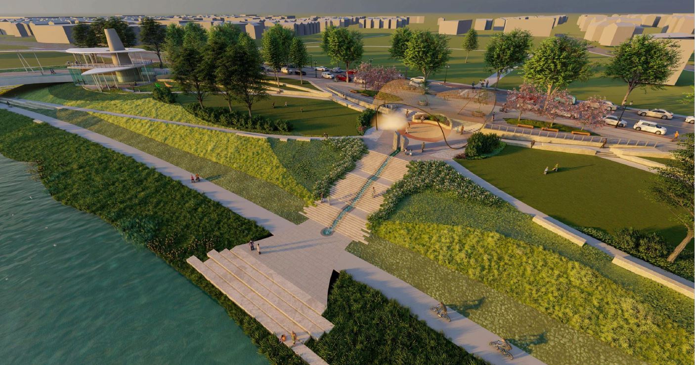 Stunning ‘park-over-the-river’ bridge part of Dayton riverfront plans