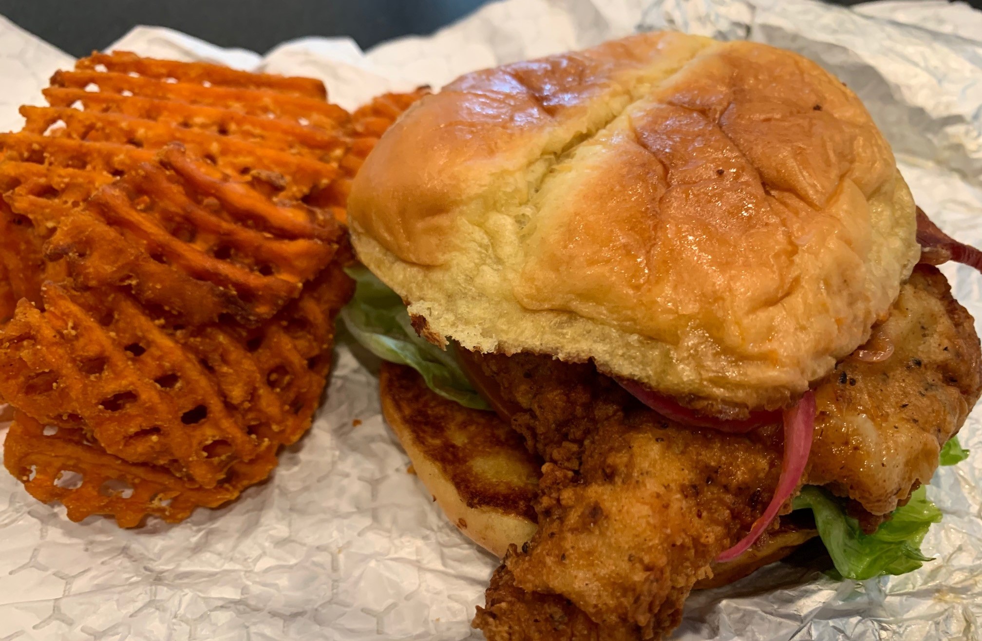 The Chicken Spot serves one of the best chicken sandwiches in Dayton