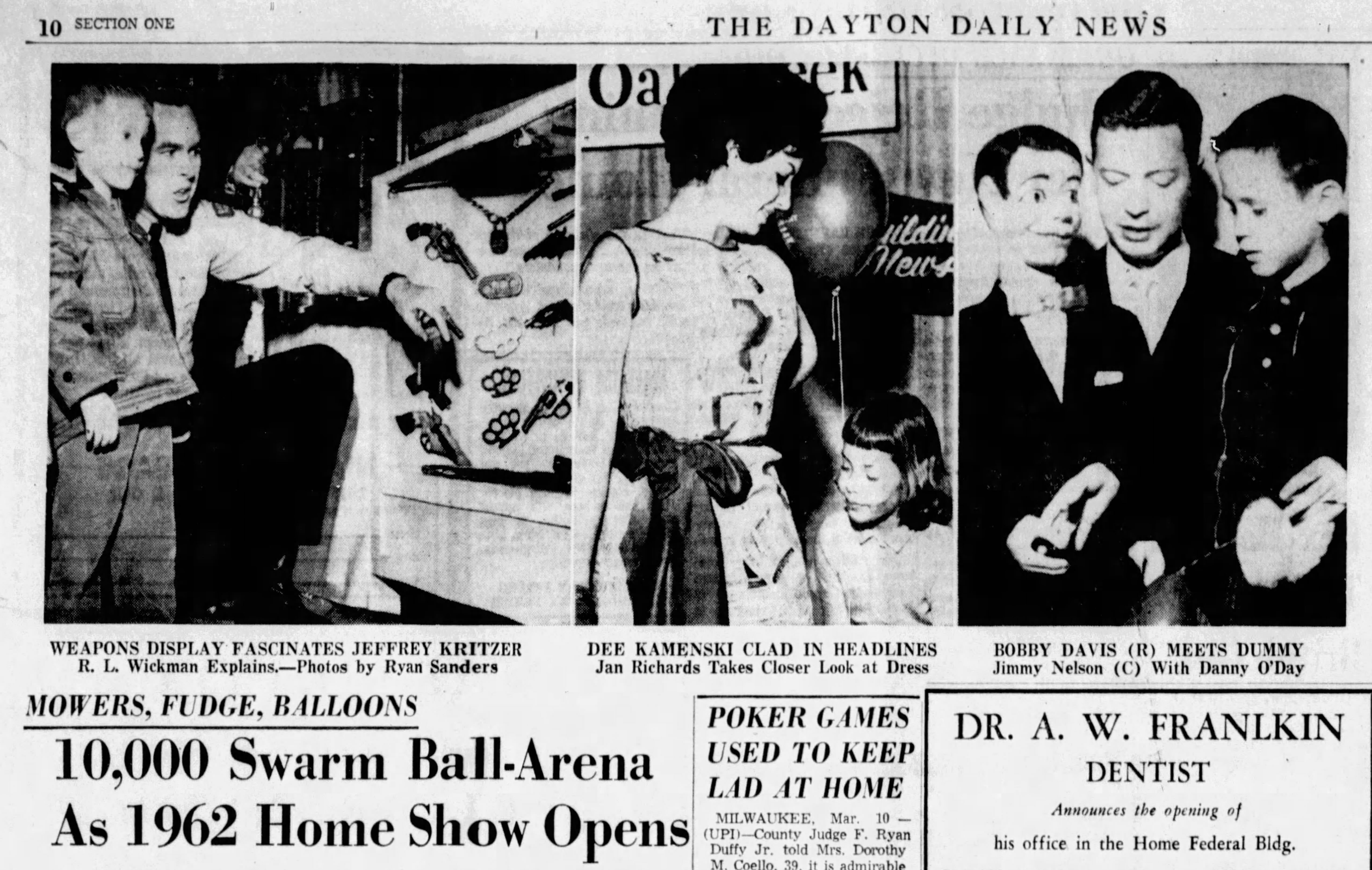 Dayton Daily News Headlines Moon Landing