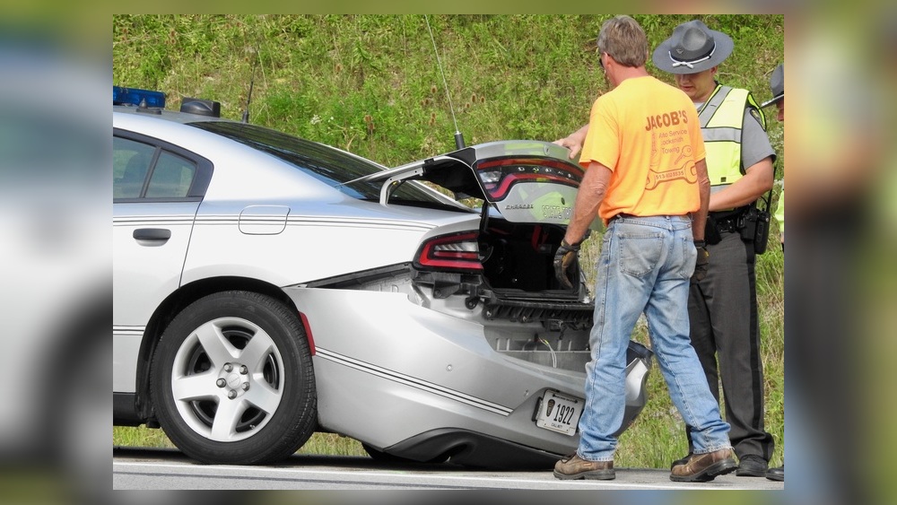 OSP cruiser struck on I-75 north in Middletown; cruiser cited in crash