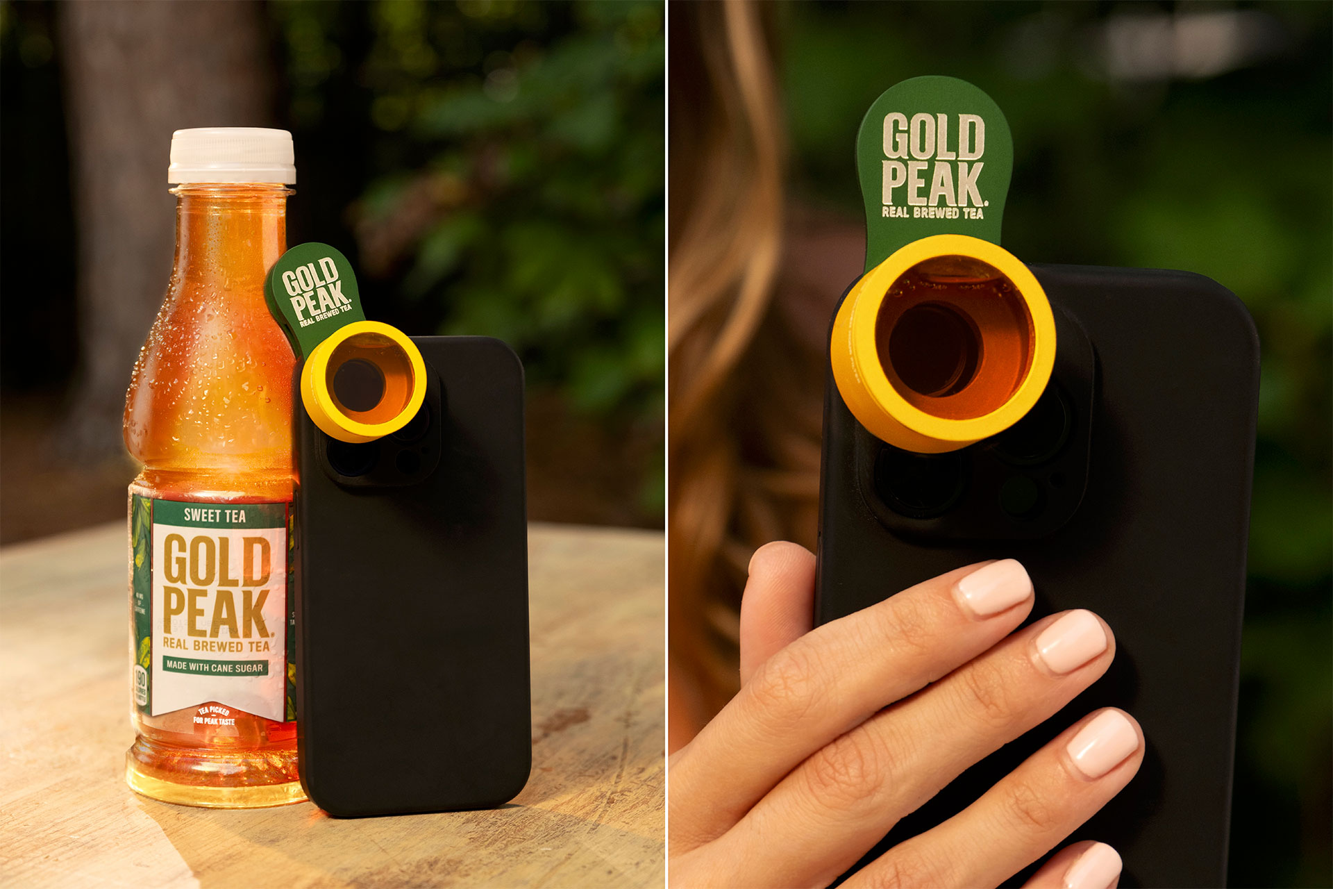 Coca-Cola’s Gold Peak Tea made an IRL lens filter to give any photo a ...