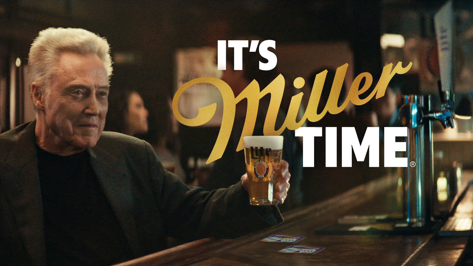 Miller Lite calls in Christopher Walken to argue for real-life hangouts ...