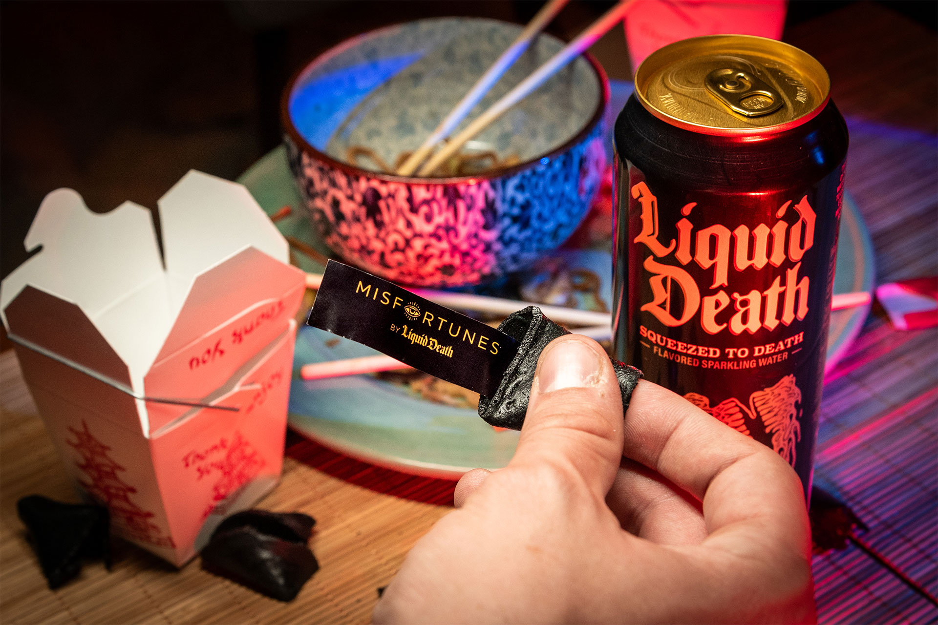 Liquid Death delivers ‘misfortune cookies’ with grim messages to ...