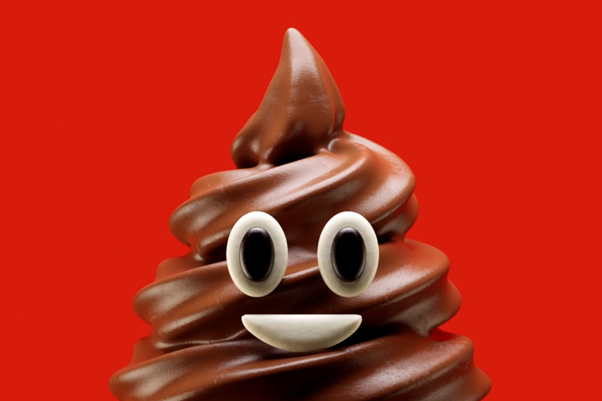 Turd Emoji Ice Cream 💩Fun Facts About The Poop Emoji:, 1. It