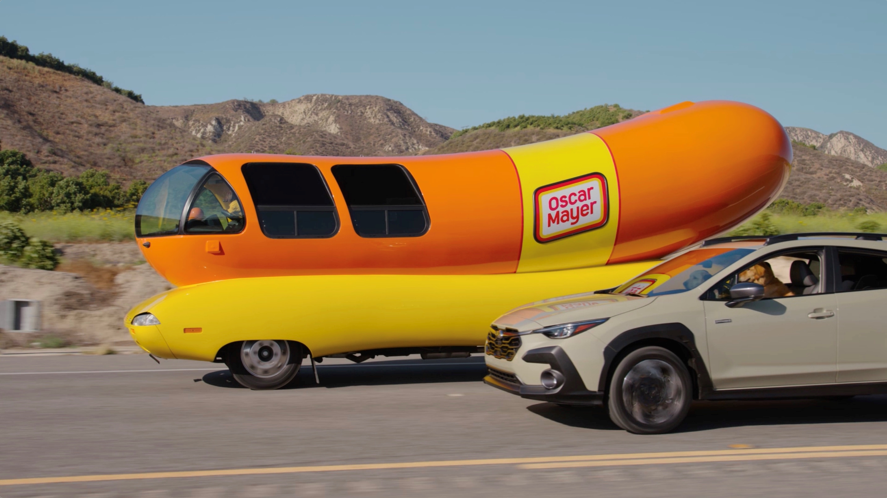Subaru ad combines driving dogs with Oscar Mayer Wienermobile ...